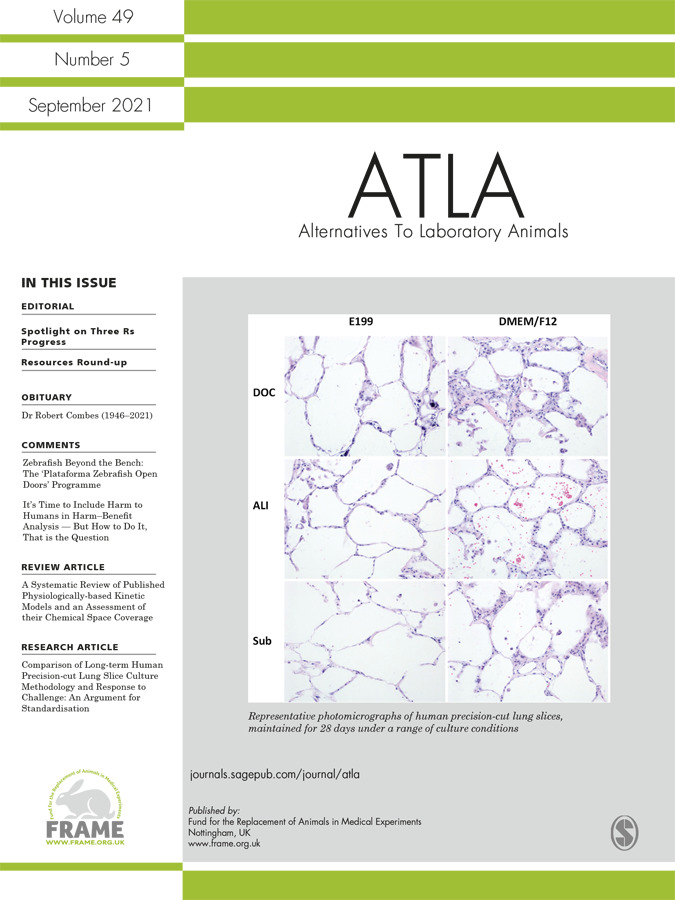 ATLA Alternatives to laboratory animal(vol.49, No.5) – KIC3Rs